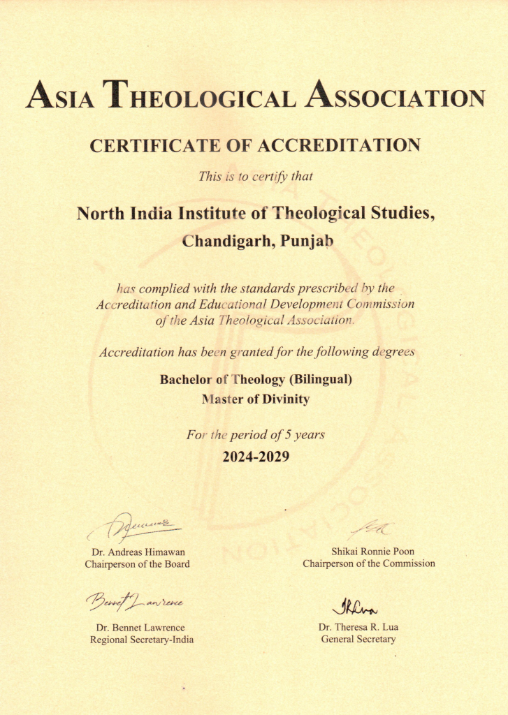 Asia Theological Association – North India Institute of Theological Studies